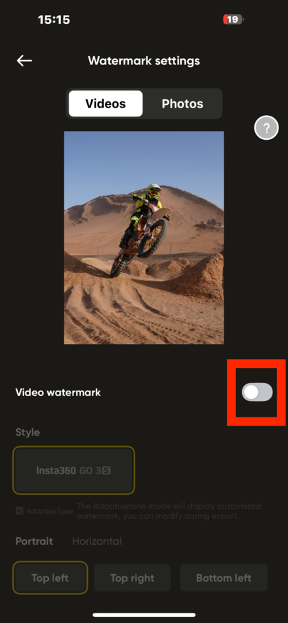 How to Remove Shot On Watermark on Insta360 GO 3S | ManualsLib
