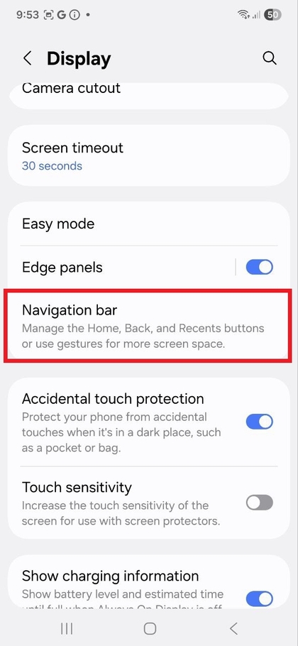 How to Switch Between Navigation Gestures and Buttons on Samsung Galaxy ...