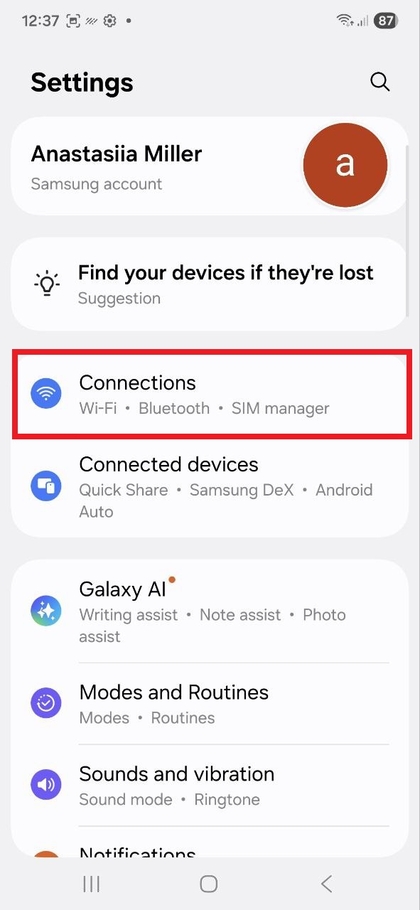 Samsung Galaxy S25 FE - How to Set Up Mobile Hotspot | ManualsLib
