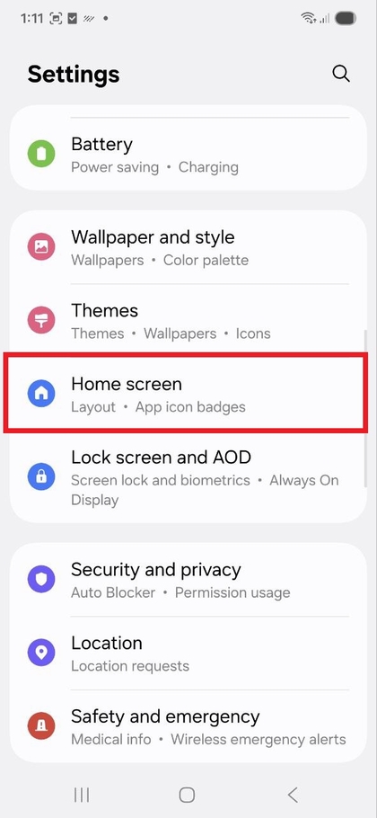 Samsung Galaxy S25 FE: How to Change Home Screen Layout | ManualsLib