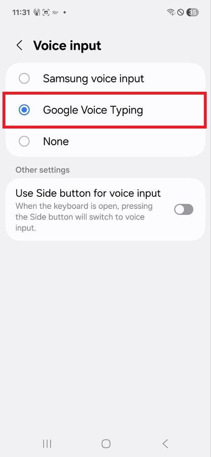 Guide to Enabling and Using Voice Typing on Samsung Galaxy A17 5G ...
