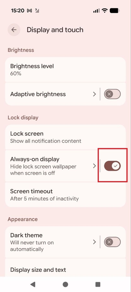 How to Enable or Disable Always On Display on Google Pixel | ManualsLib
