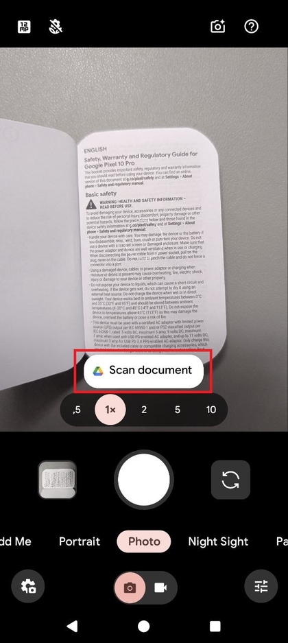 How to Scan Documents on Google Pixel 10/10 Pro | ManualsLib