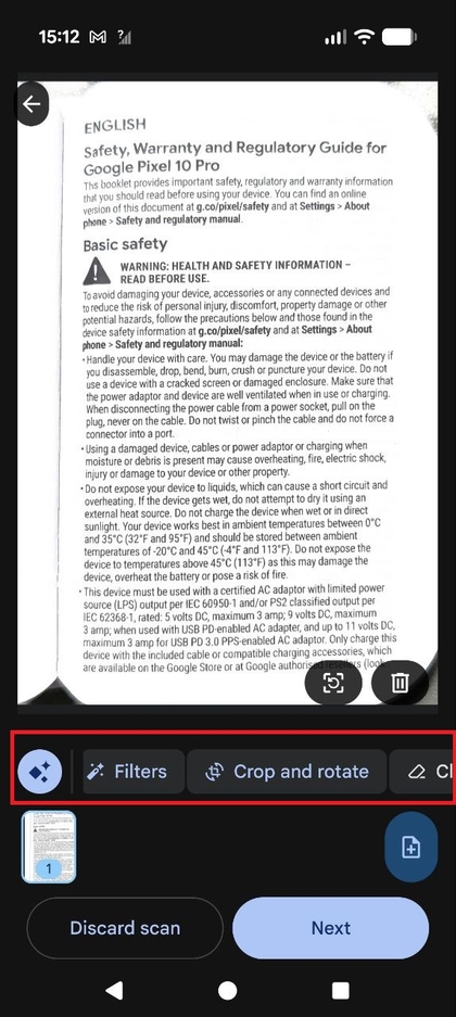 How to Scan Documents on Google Pixel 10/10 Pro | ManualsLib