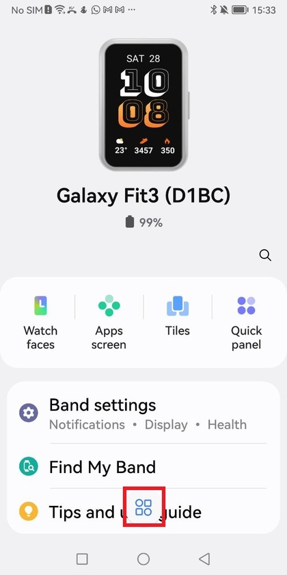 How to Unpair Samsung Galaxy Fit 3 from an Android Device | ManualsLib