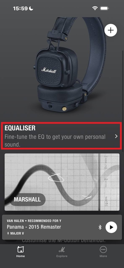How to Change Equalizer Presets on Marshall Major V Headphones | ManualsLib