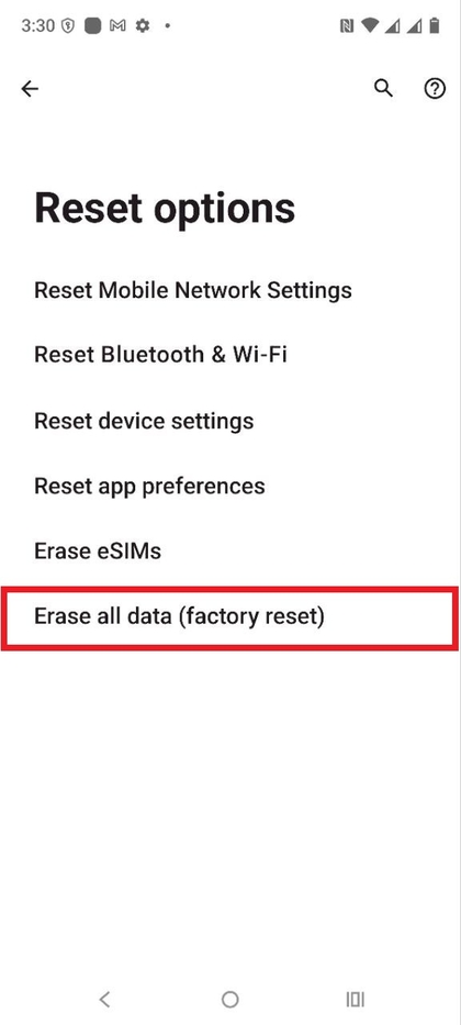 How to Reset and Wipe All Data on Motorola EDGE 60 Fusion | ManualsLib