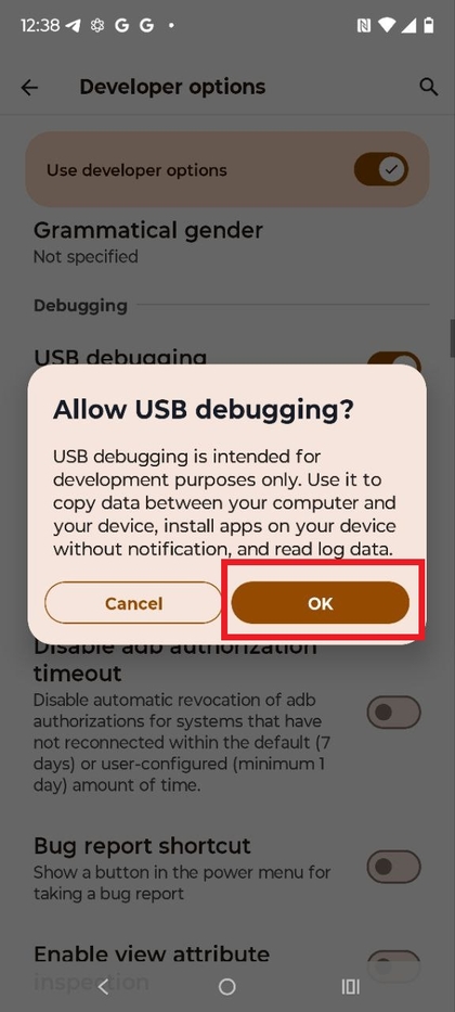 How to Enable USB Debugging on Motorola Edge 60 Fusion | ManualsLib