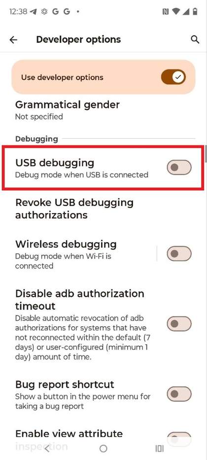 How to Enable USB Debugging on Motorola Edge 60 Fusion | ManualsLib