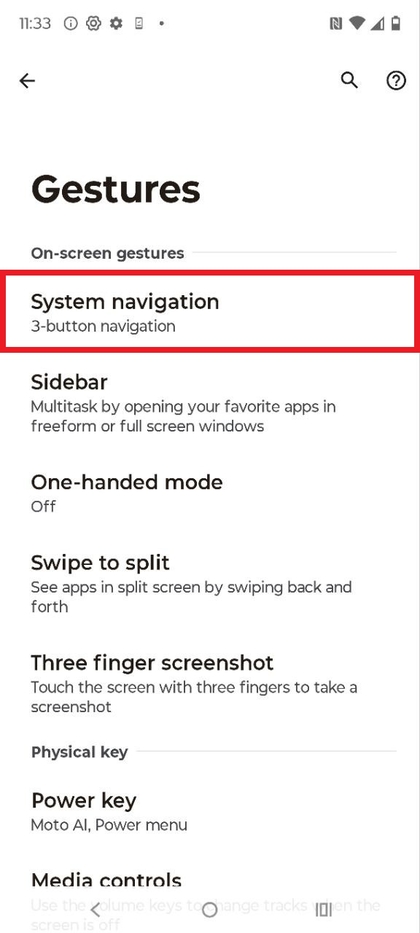 How to Change the Position of the Back Button on Motorola EDGE 60 ...