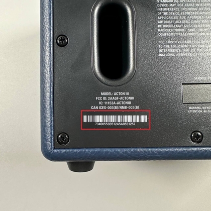 How to Find the Serial Number on Your Marshall Acton III Speaker ...