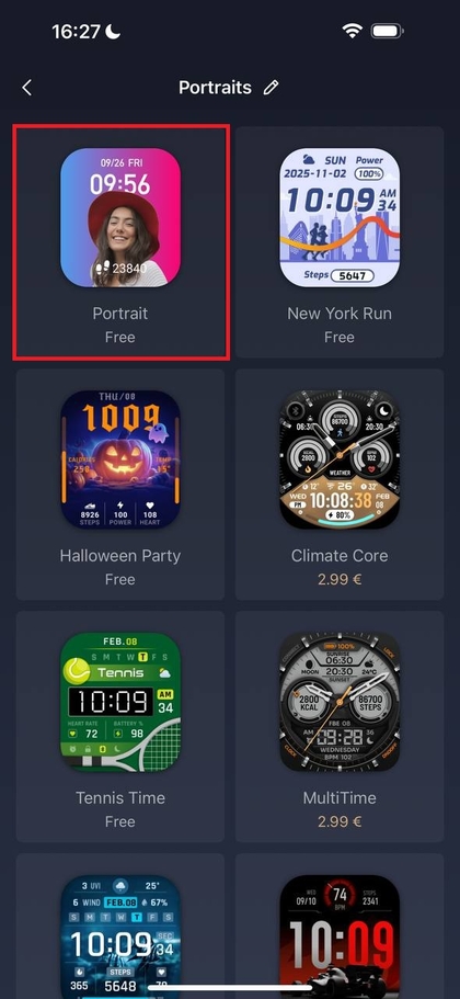 Amazfit Bip 6: Setting a Portrait Photo as a Watch Face | ManualsLib