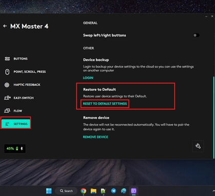 Logitech MX Master 4 - Reset to Factory Settings Guide | ManualsLib