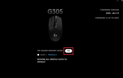 How to Enable or Disable Internal Memory on Logitech G305 | ManualsLib