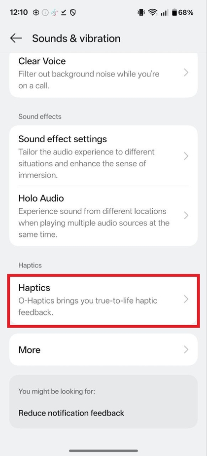 How to Enable or Disable Touch Vibrations on OnePlus 13R 5G | ManualsLib