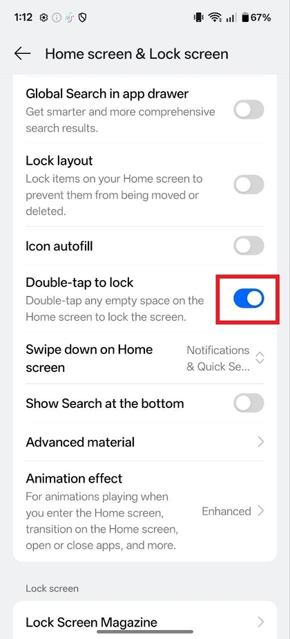How to Enable or Disable Double Tap to Lock Screen on OnePlus 13R 5G ...