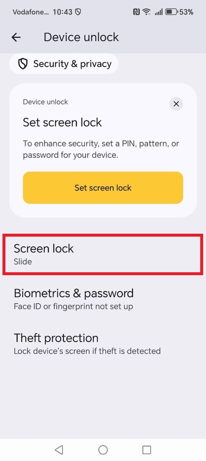 How to Set Up Screen Lock on the HONOR 400 Lite | ManualsLib
