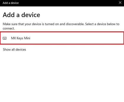 Connecting Logitech MX Keys Mini Keyboard to Windows PC | ManualsLib