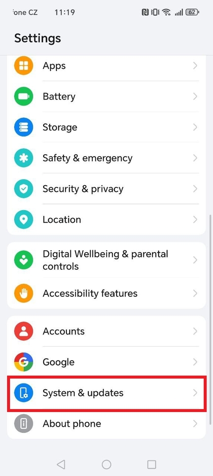 A Guide to Changing the System Language on HONOR 400 Lite | ManualsLib