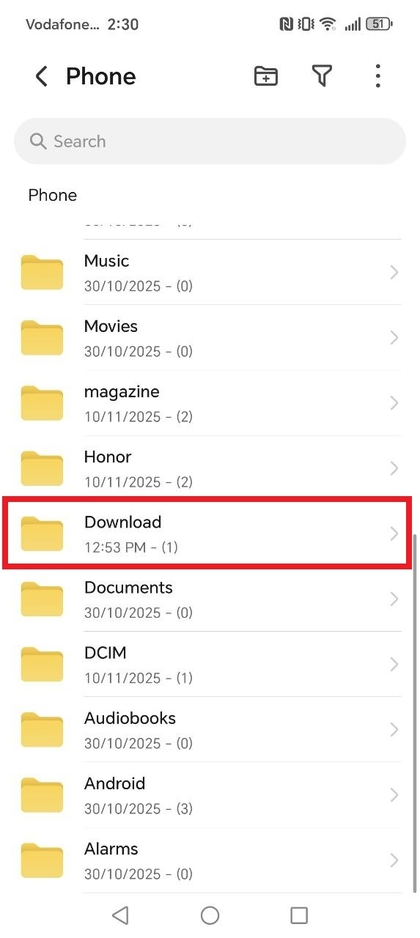 How to Locate Downloaded Files on Your HONOR 400 Lite | ManualsLib