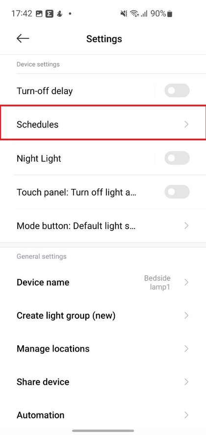 How to Set Up a Schedule on Xiaomi Mi Bedside Lamp 2 | ManualsLib