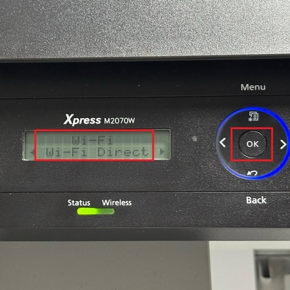 Connecting Samsung Xpress M2070W to an iPhone | ManualsLib