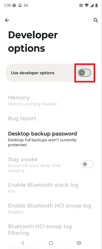 How to Enable or Disable Developer Options on Motorola Razr 60 Ultra ...