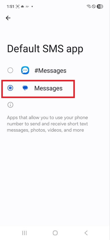 Samsung Galaxy A17 5G - How to Set Google Messages as Default Messaging ...