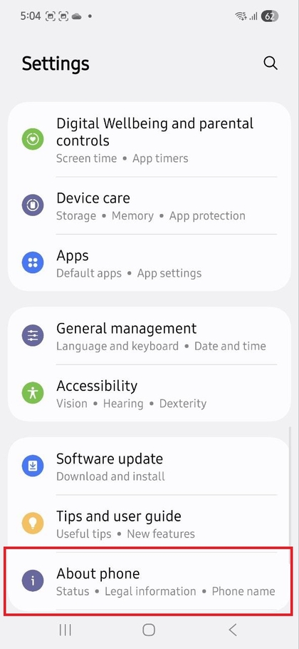 Samsung Galaxy A56 Guide: Authenticity Check | ManualsLib