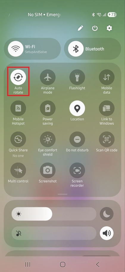 Samsung Galaxy A56 - How to Enable or Disable Screen Auto Rotation ...