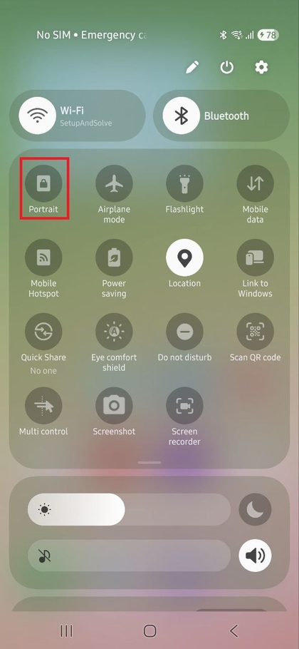 Samsung Galaxy A56 - How to Enable or Disable Screen Auto Rotation ...