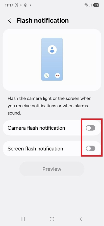 How To Turn Off Flash Notifications