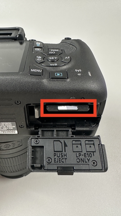 How to Insert an SD Card in Your Canon EOS 2000D | ManualsLib