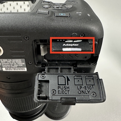 How to Format SD Card on Canon EOS 2000D Camera | ManualsLib
