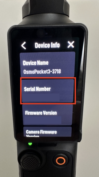 How to Find Your DJI Osmo Pocket 3 Serial Number | ManualsLib