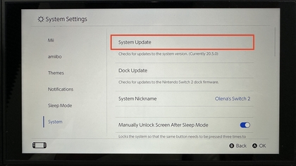 How to Update System Software on Nintendo Switch 2 | ManualsLib