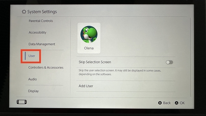How to Add or Make a New User on Nintendo Switch 2 | ManualsLib