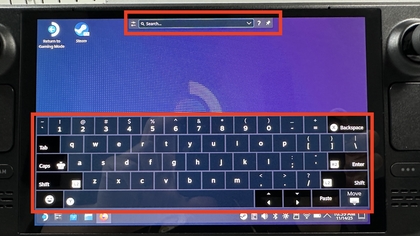 Valve Steam Deck OLED Console - How to Bring Up Keyboard in Desktop ...