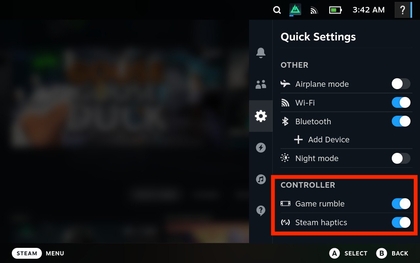 Steam Deck OLED: How to Enable or Disable Controller Vibrations ...