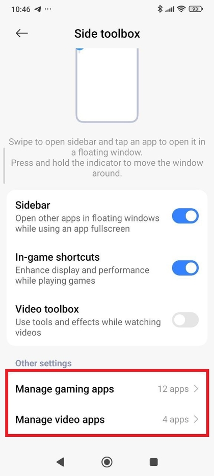 Xiaomi Redmi Note 14 Pro - How to Set Up Side Bar | ManualsLib