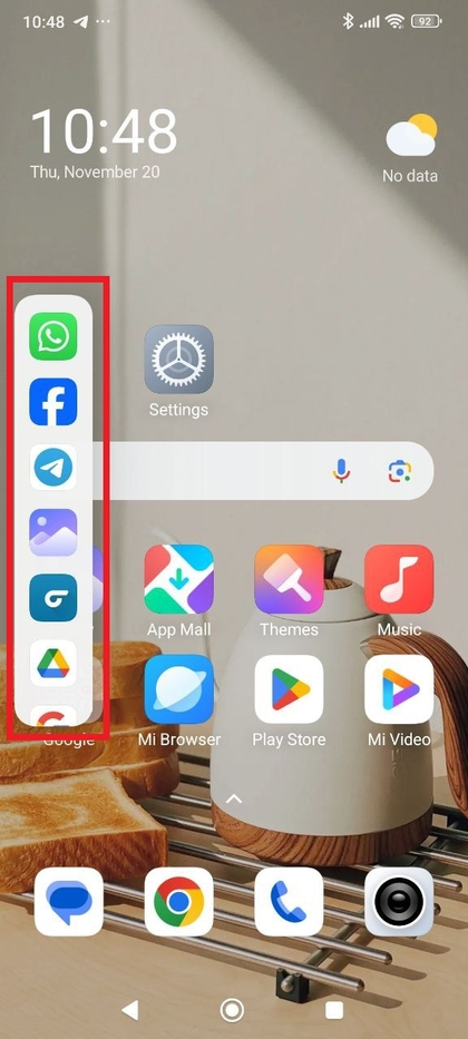 Xiaomi Redmi Note 14 Pro - How to Set Up Side Bar | ManualsLib