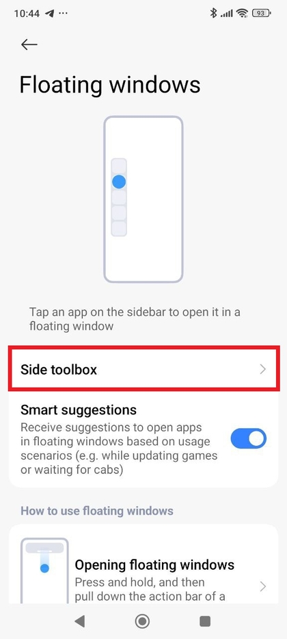 Xiaomi Redmi Note 14 Pro - How to Set Up Side Bar | ManualsLib