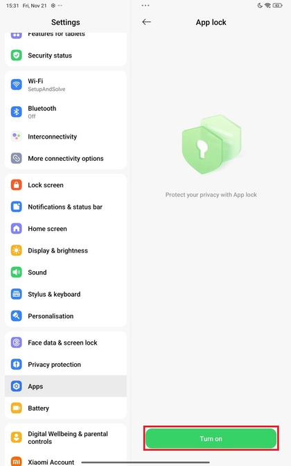 How to Lock Apps on Xiaomi Redmi Pad Pro | ManualsLib