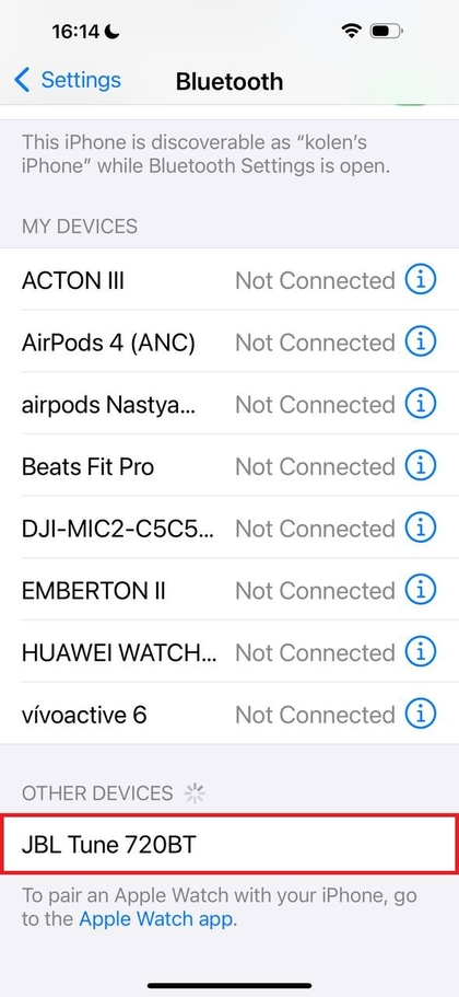 How to Connect JBL Tune 720BT Headphones to Your iPhone | ManualsLib