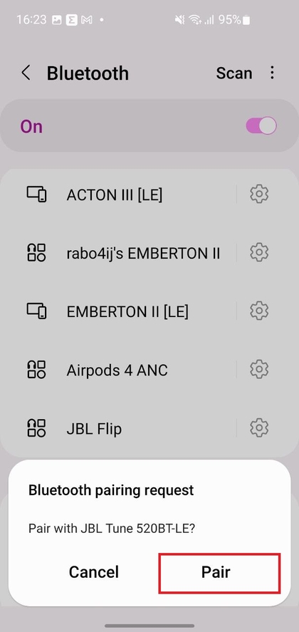 How to Connect JBL Tune 520BT Headphones to Your Android Phone | ManualsLib