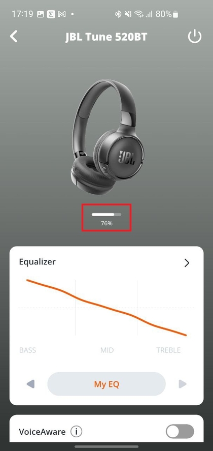 JBL Tune 520BT - How to Check Battery Status | ManualsLib