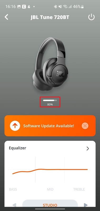 How to Check Battery Level for JBL Tune 720BT on Android | ManualsLib