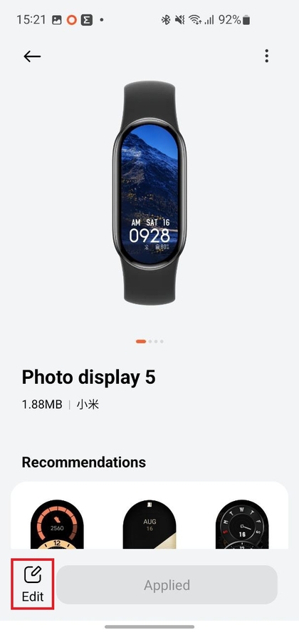 How to Set an Image as Watch Face on Xiaomi Smart Band 10 | ManualsLib