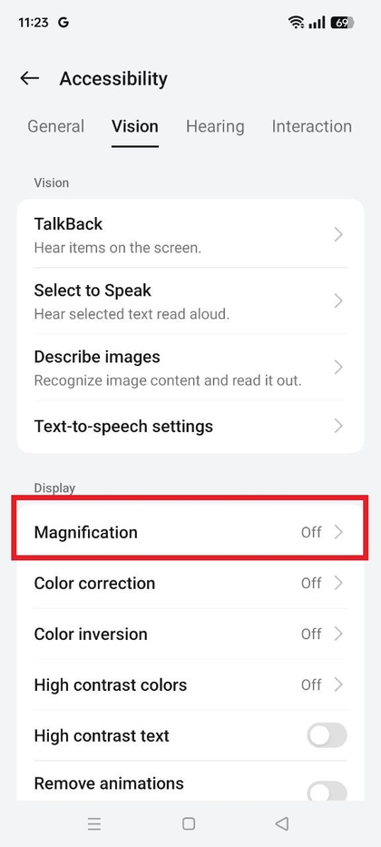 How to Add or Remove Magnification on Realme C75 | ManualsLib