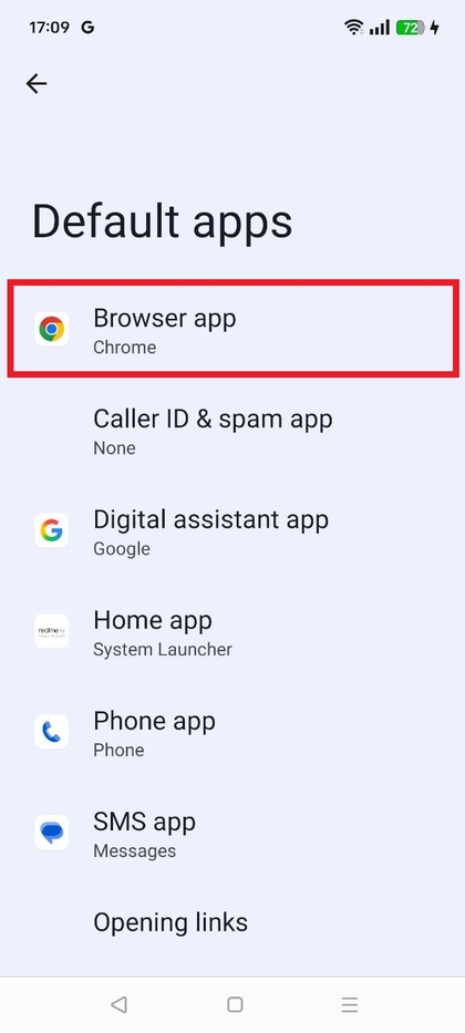 How to Change Default Apps on Realme C75 | ManualsLib